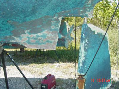 Help with Rudder and skeg details | Morgan 38 Sailboat Forum