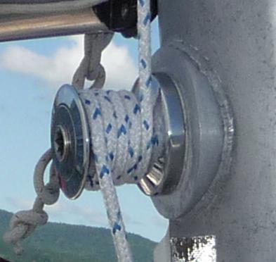 Main Halyard Winch on Mast | Morgan 38 Sailboat Forum