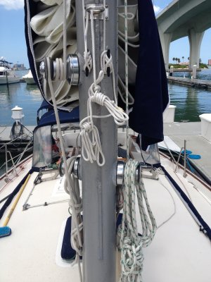 winches on the mast | Morgan 38 Sailboat Forum