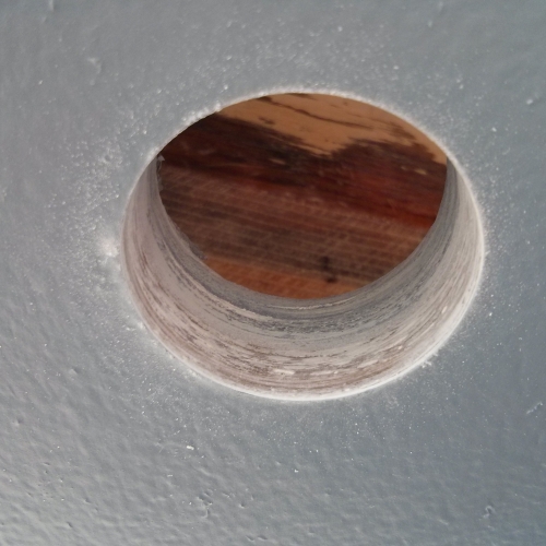 Hole for New 1-1/2" id Engine Raw Water Intake | Morgan 38 Sailboat Forum