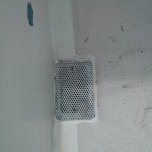New screen installed on cockpit drain | Morgan 38 Sailboat Forum