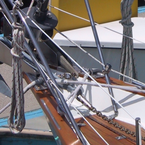 Stern anchor rollers | Morgan 38 Sailboat Forum