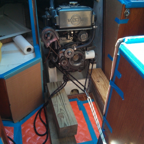 Moving engine into galley | Morgan 38 Sailboat Forum